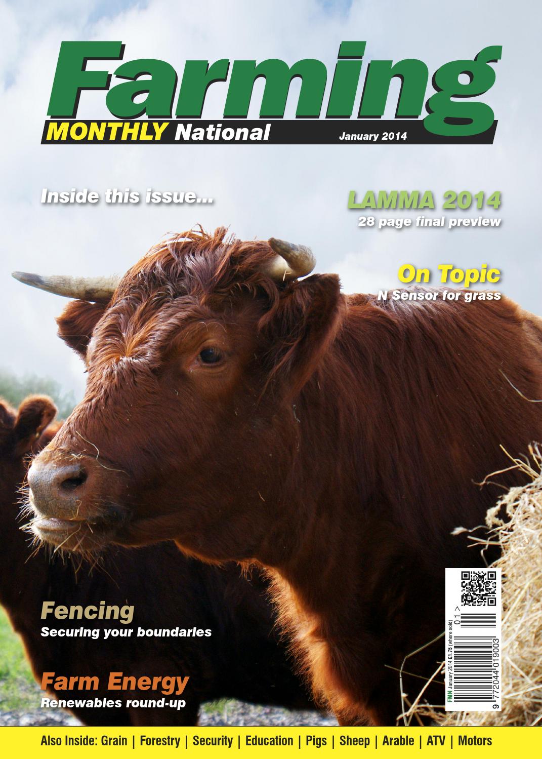 January 2014 Farming Monthly by Farming Monthly Ltd - Issuu