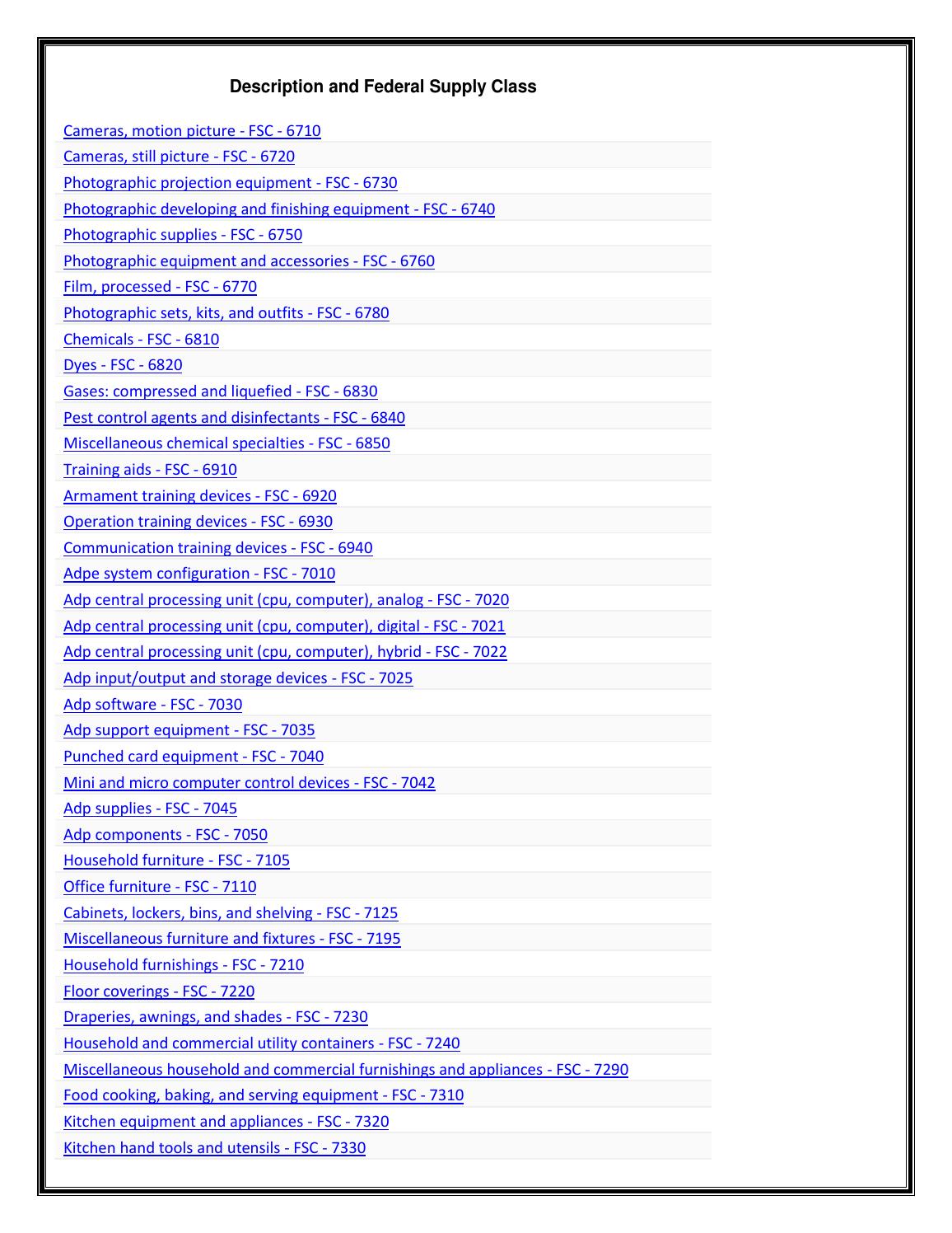 Description and federal supply class 5 by Will Pastons - Issuu