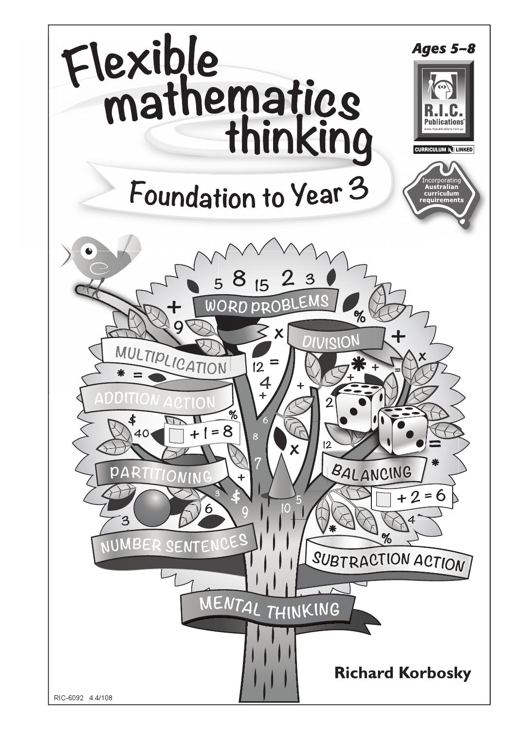 Flexible Mathematics Thinking - Foundation to Year 3 by Teacher ...