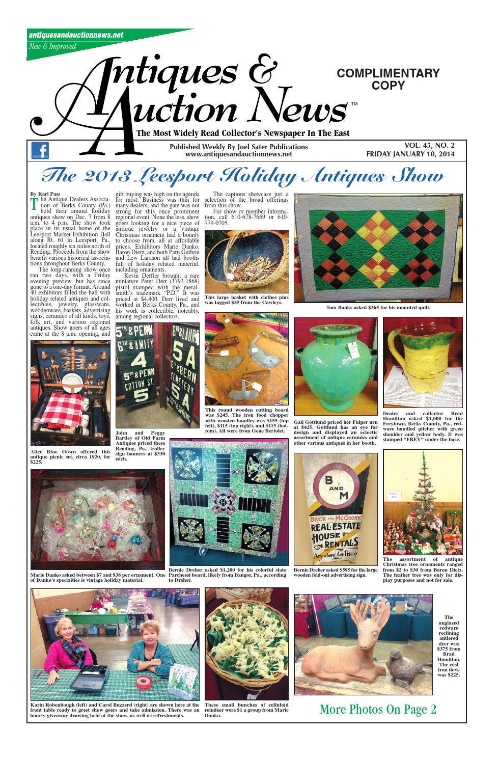 Antiques & Auction News 011014 by Antiques & Auction News - Issuu