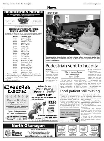 Vernon Morning Star, December 29, 2013 by Black Press Media Group - Issuu
