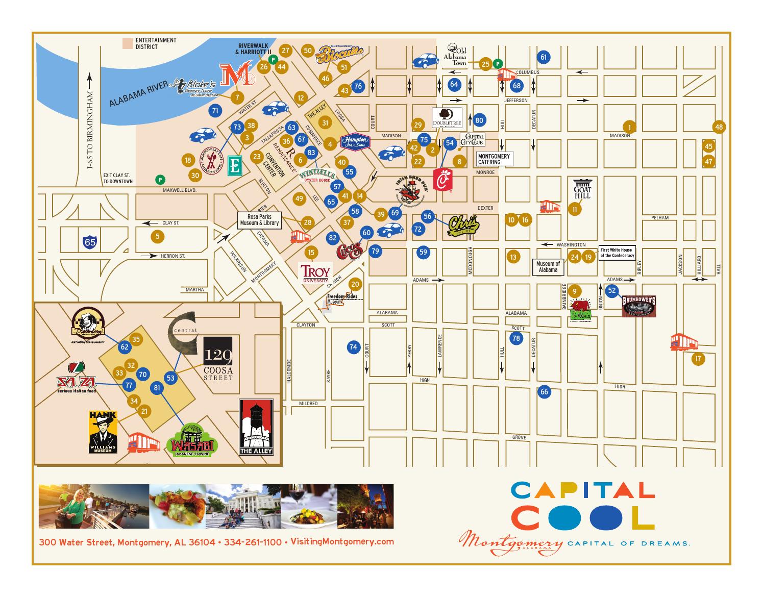 Downtown MGM Map: Jan 2014 by Montgomery Area Chamber of Commerce - Issuu