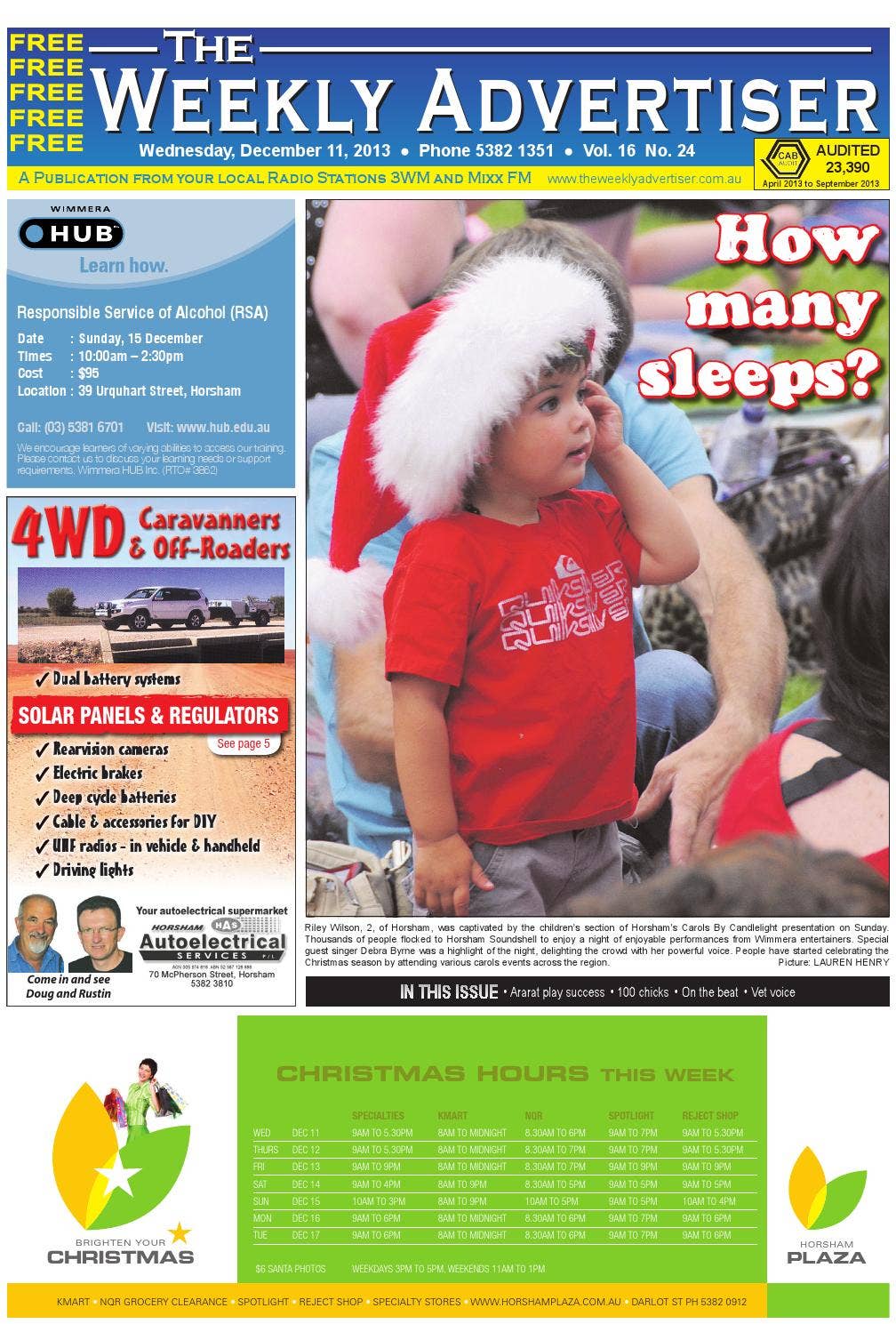 The Weekly Advertiser - Wednesday, December 11, 2013 by The Weekly ...