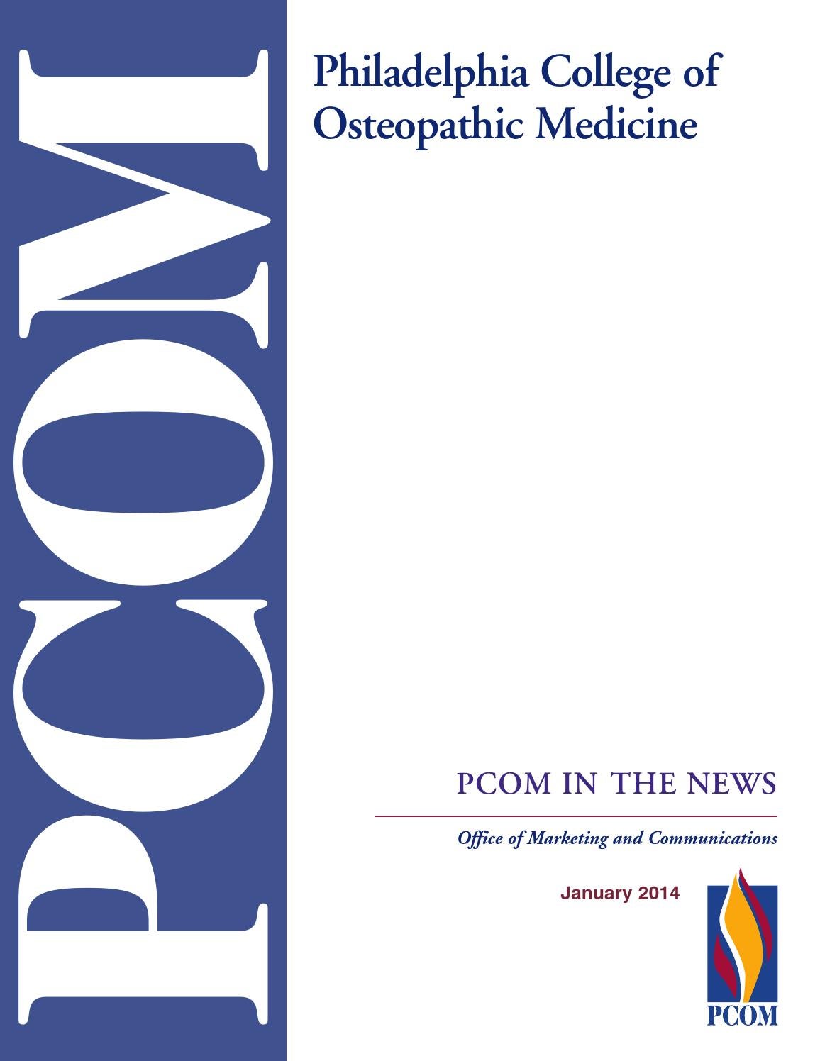 PCOM for the Media by Philadelphia College of Osteopathic Medicine - Issuu