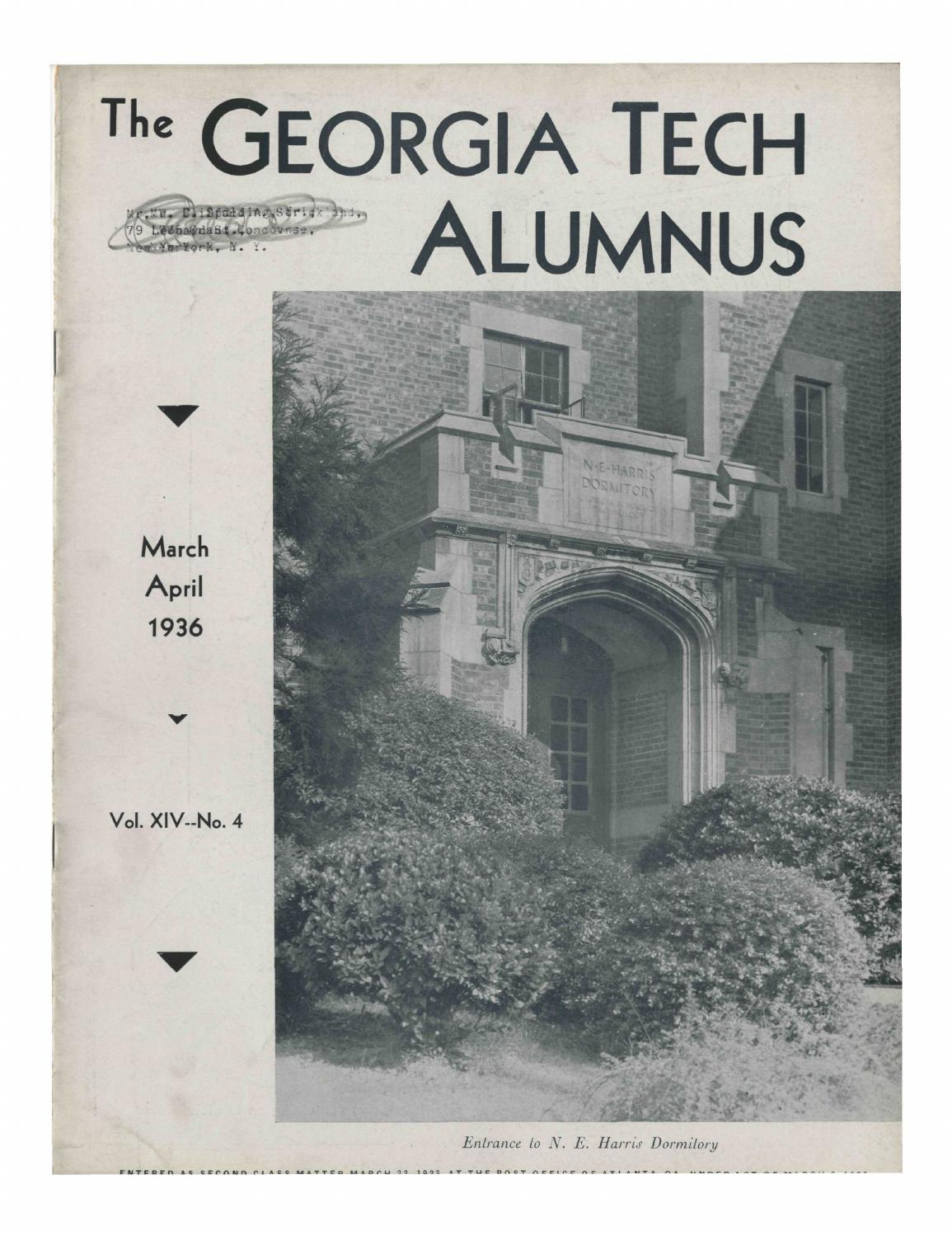 Georgia Tech Alumni Magazine Vol. 14, No. 04 1936 by Georgia Tech ...