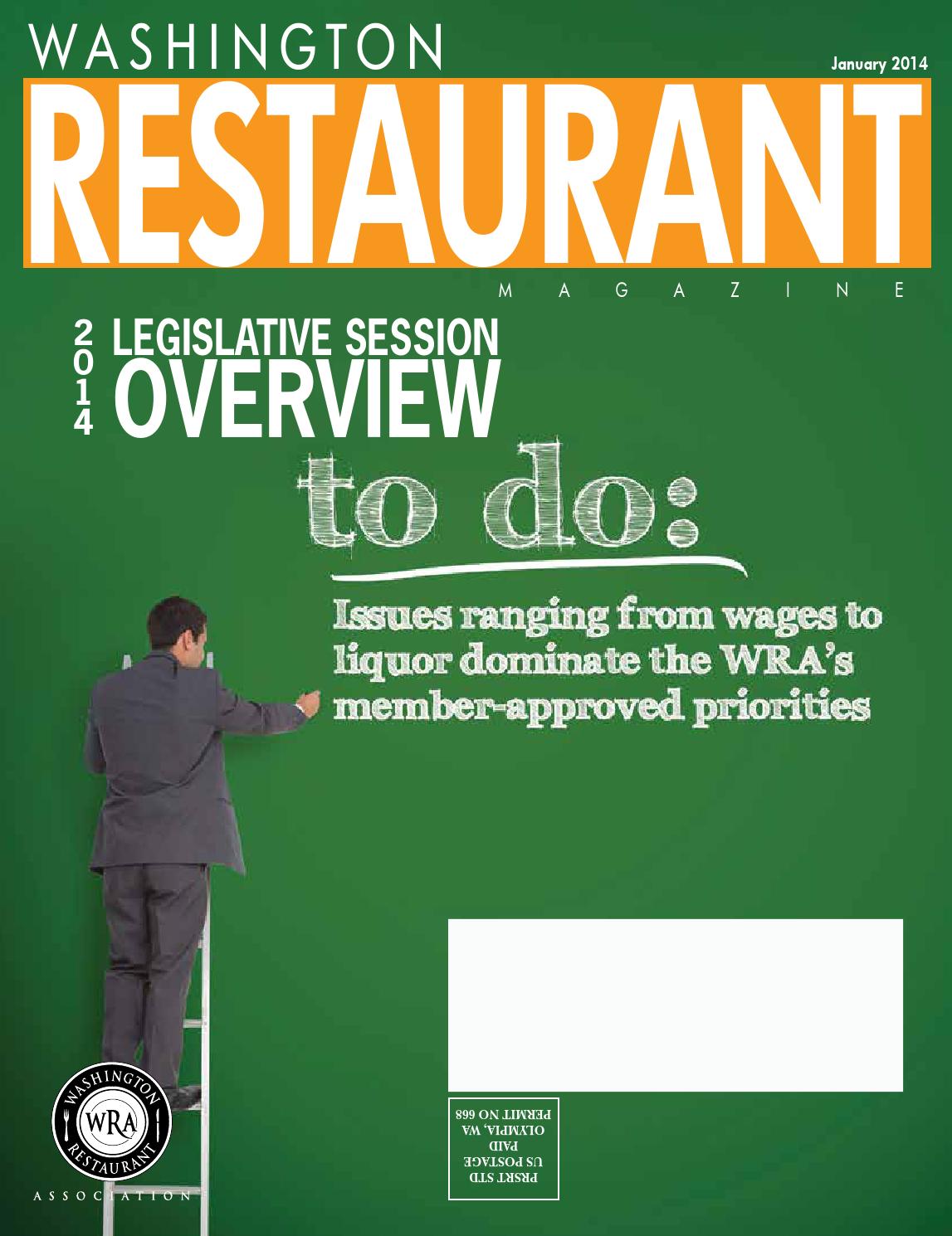 Washington Restaurant Magazine January 2014 by Washington Hospitality ...