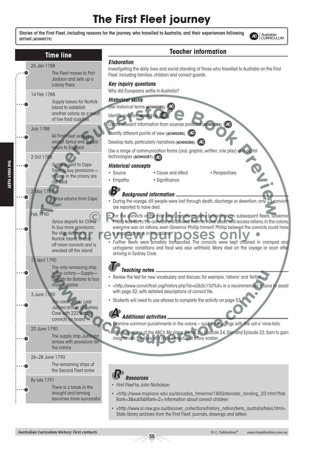 Australian Curriculum History - Year 4 by Teacher Superstore - Issuu