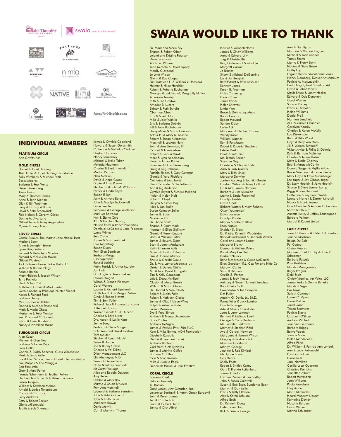 Indian Market SWAIA Official Guide 2013 by The New Mexican - Issuu