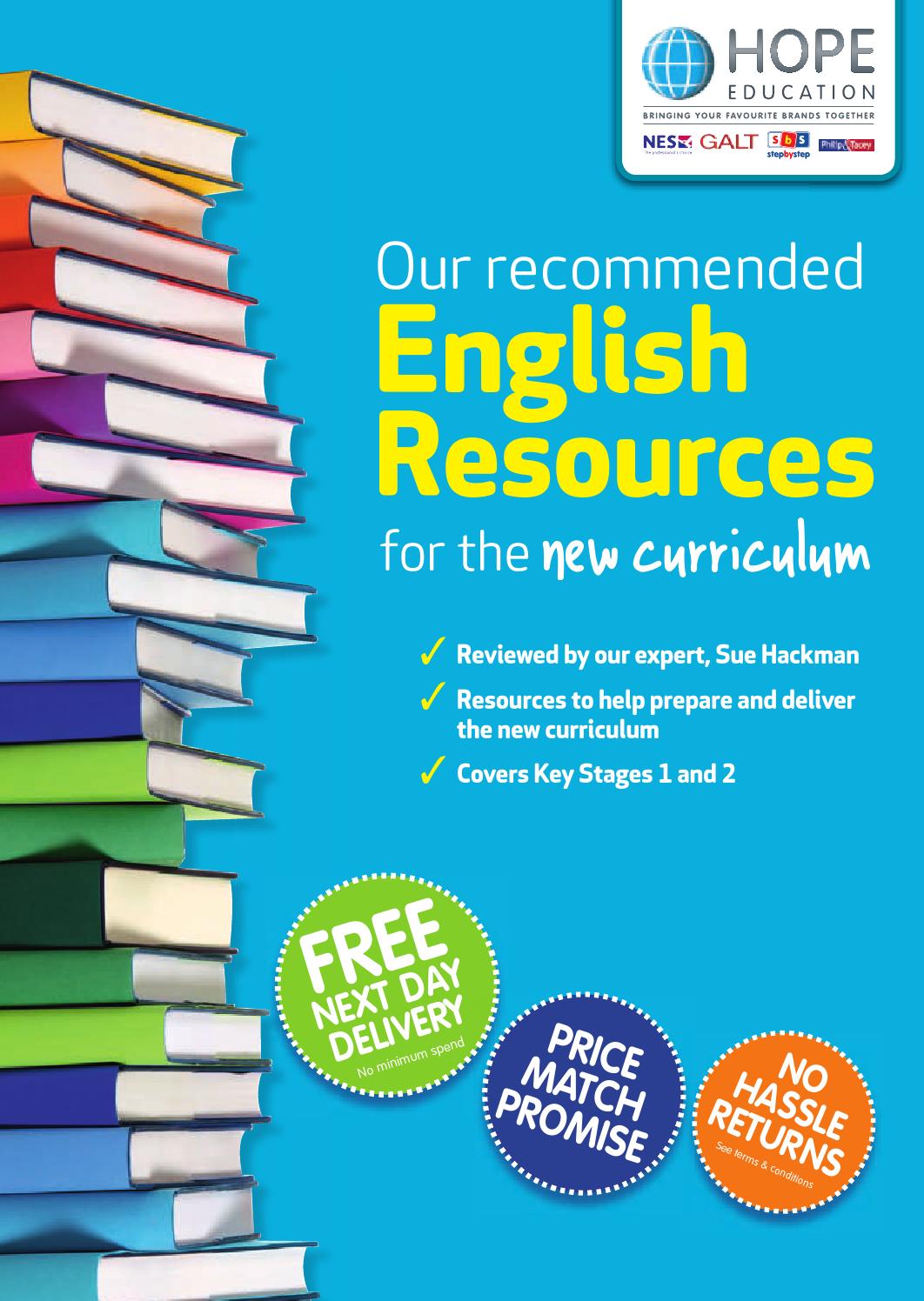 Our recommended English Resources for the new curriculum by Findel Ltd ...