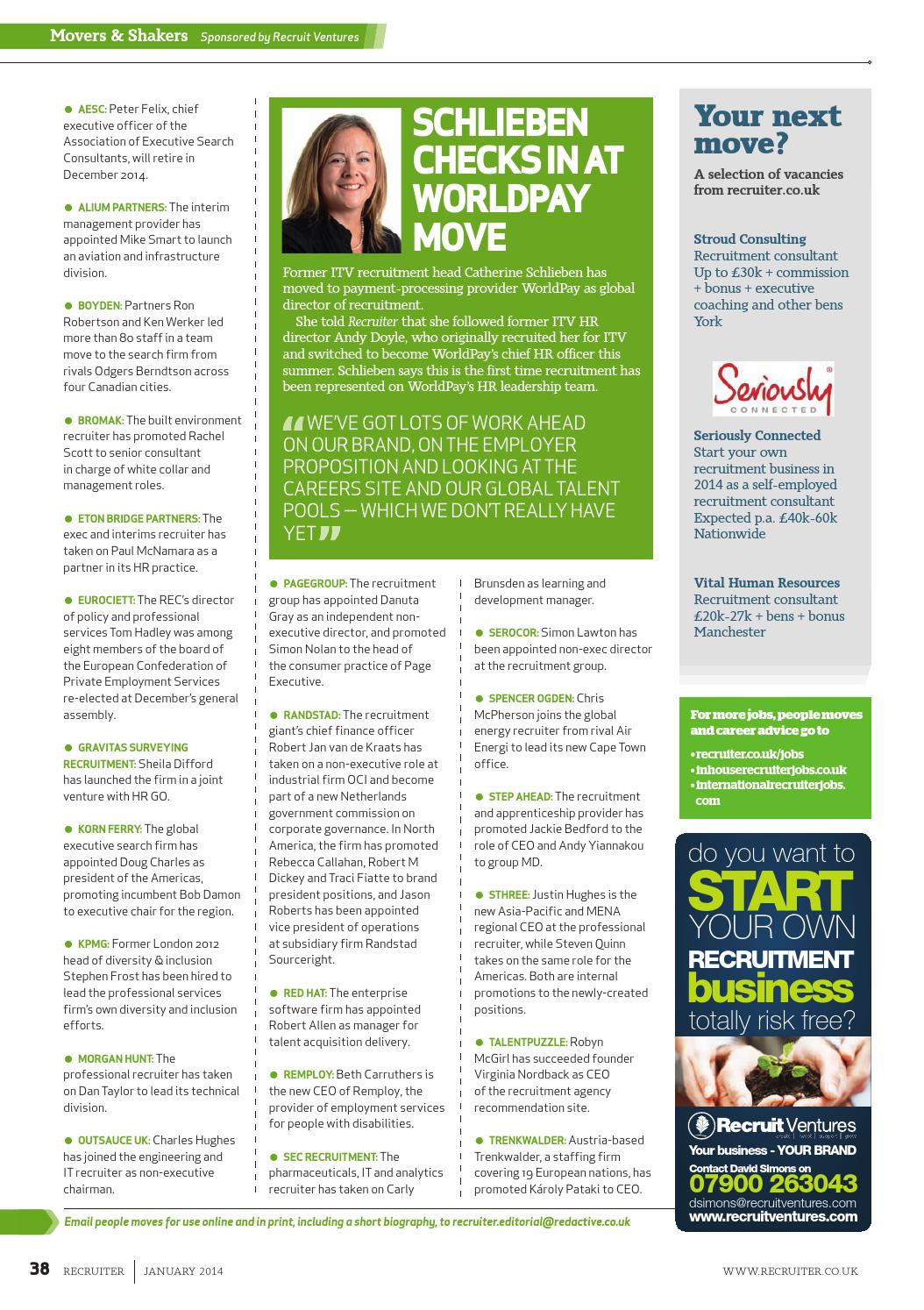 Recruiter magazine January 2014 by Redactive Media Group - Issuu