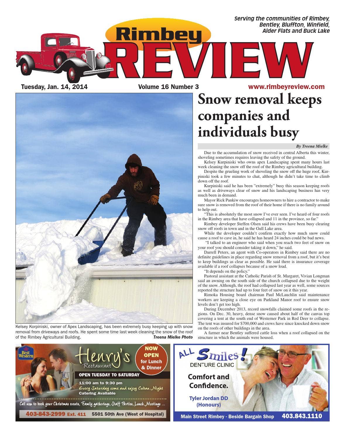 Rimbey Review, January 14, 2014 by Black Press Media Group - Issuu