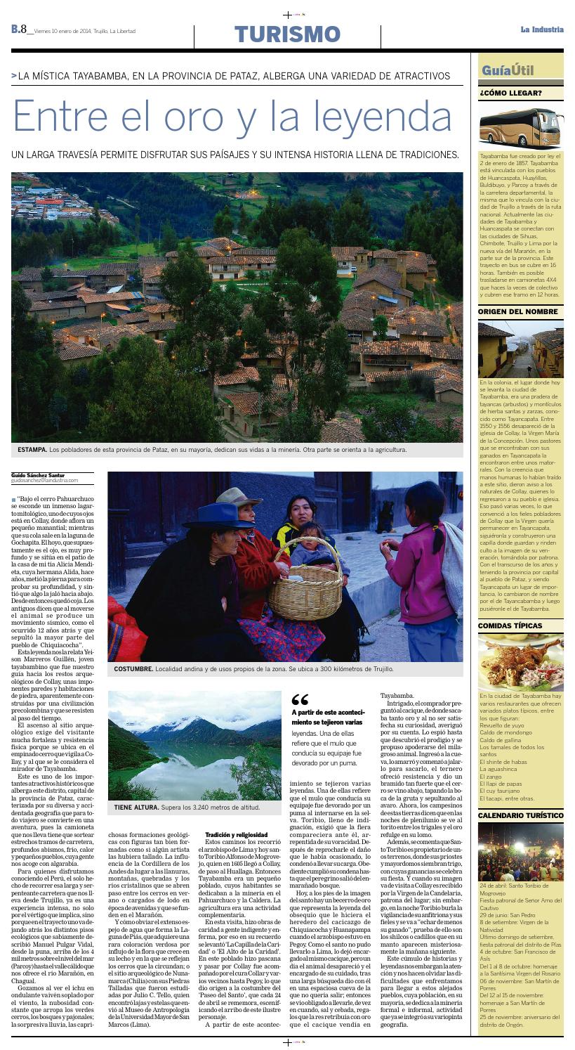 Tayabamba, un pueblo de oro y leyenda. by Guido Sánchez Santur - Issuu