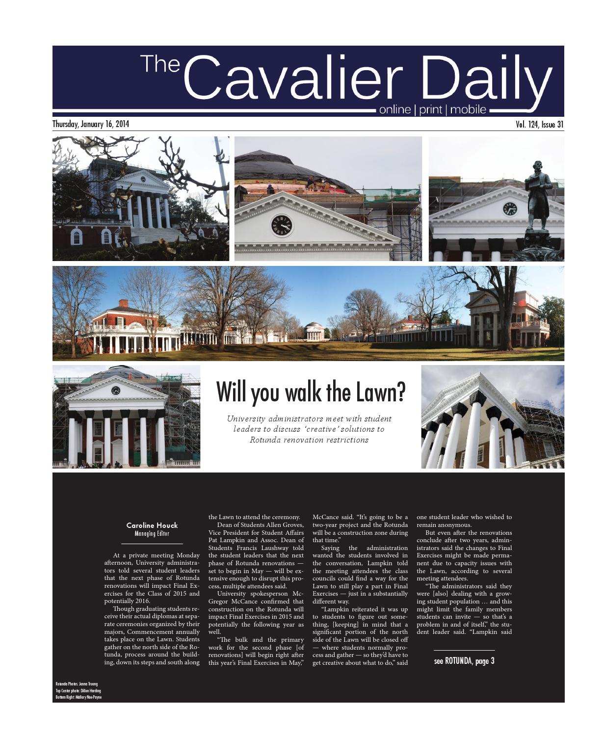 January 16, 2014 by The Cavalier Daily - Issuu