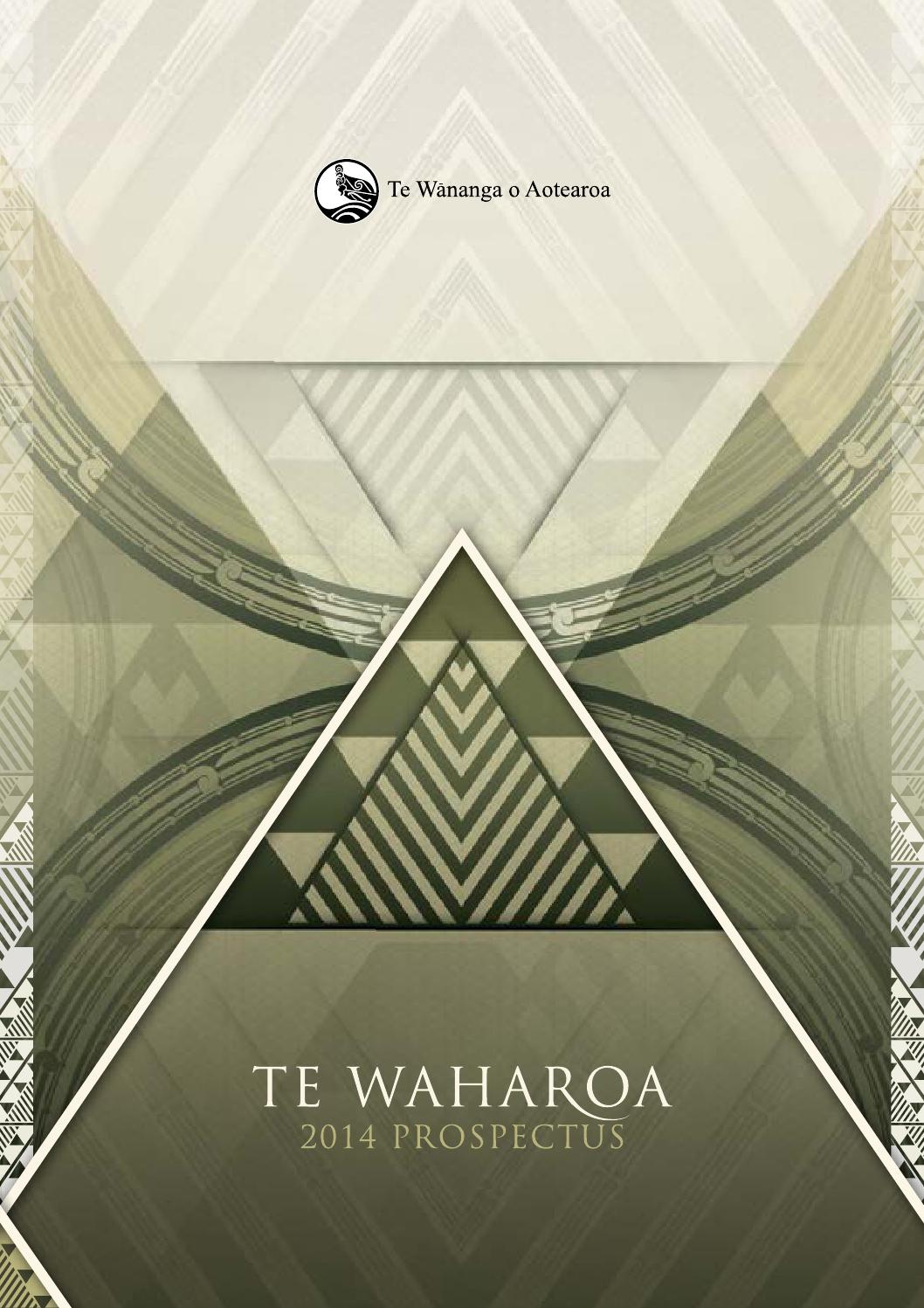 Te Waharoa (Prospectus) 2014 by Te Wananga o Aotearoa - Issuu