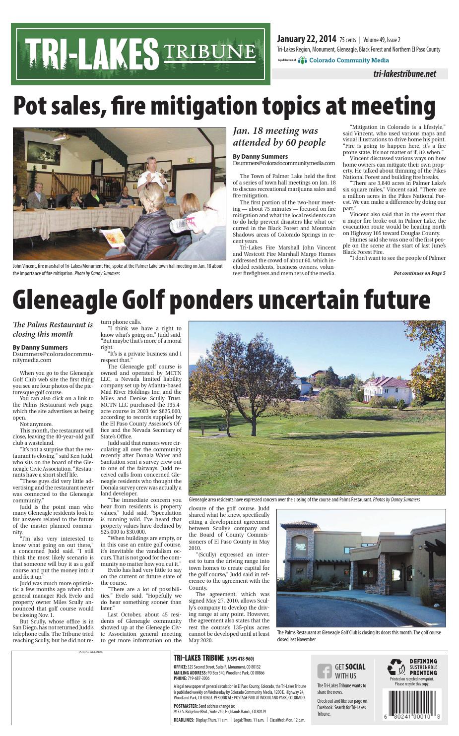 Trilakes tribune 0122 by Colorado Community Media - Issuu