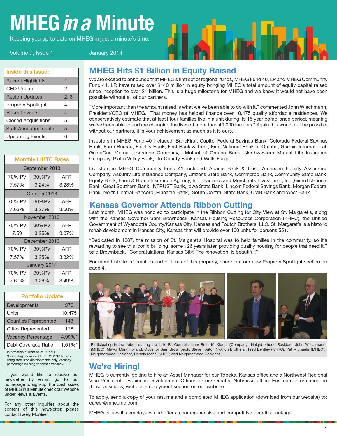 2014 jan mheg newsletter by MHEGINC - Issuu