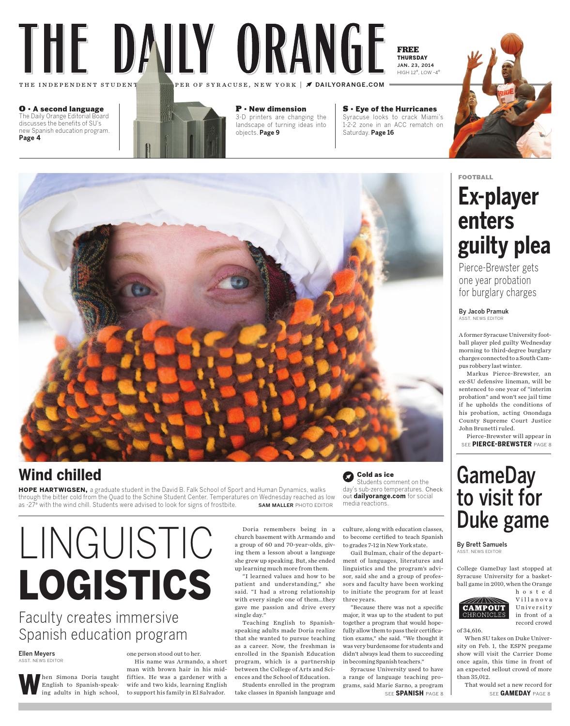 January 23, 2014 by The Daily Orange - Issuu