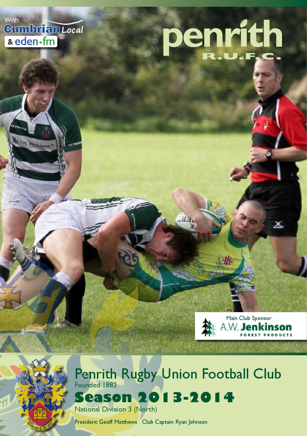 Penrith Rugby Union Football Club Season 2013-2014 by Lee Quinn - Issuu
