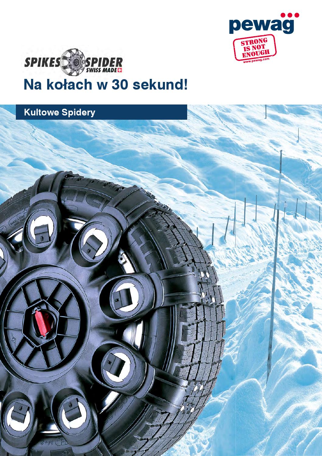 Łańcuchy śniegowe Spikes-Spider - folder by pewag polska Sp. z o.o. - Issuu