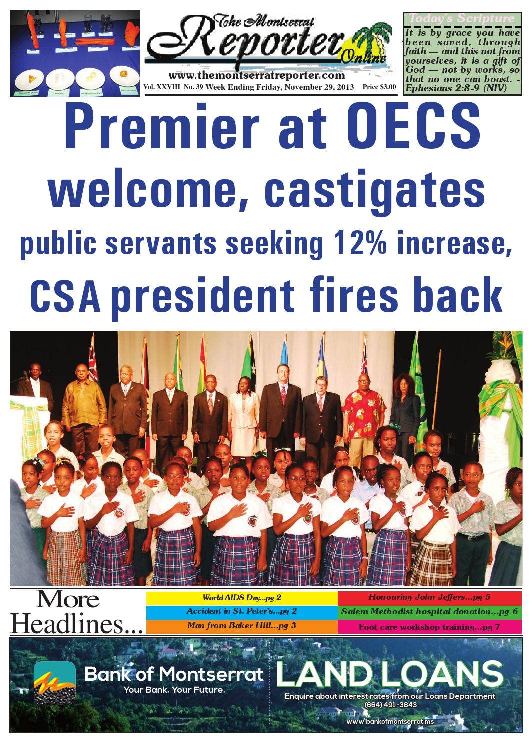 The Montserrat Reporter - November 29 2013 by The Montserrat Reporter ...