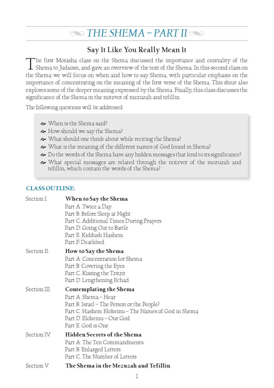 Shema ii final by Olami Resources - Issuu