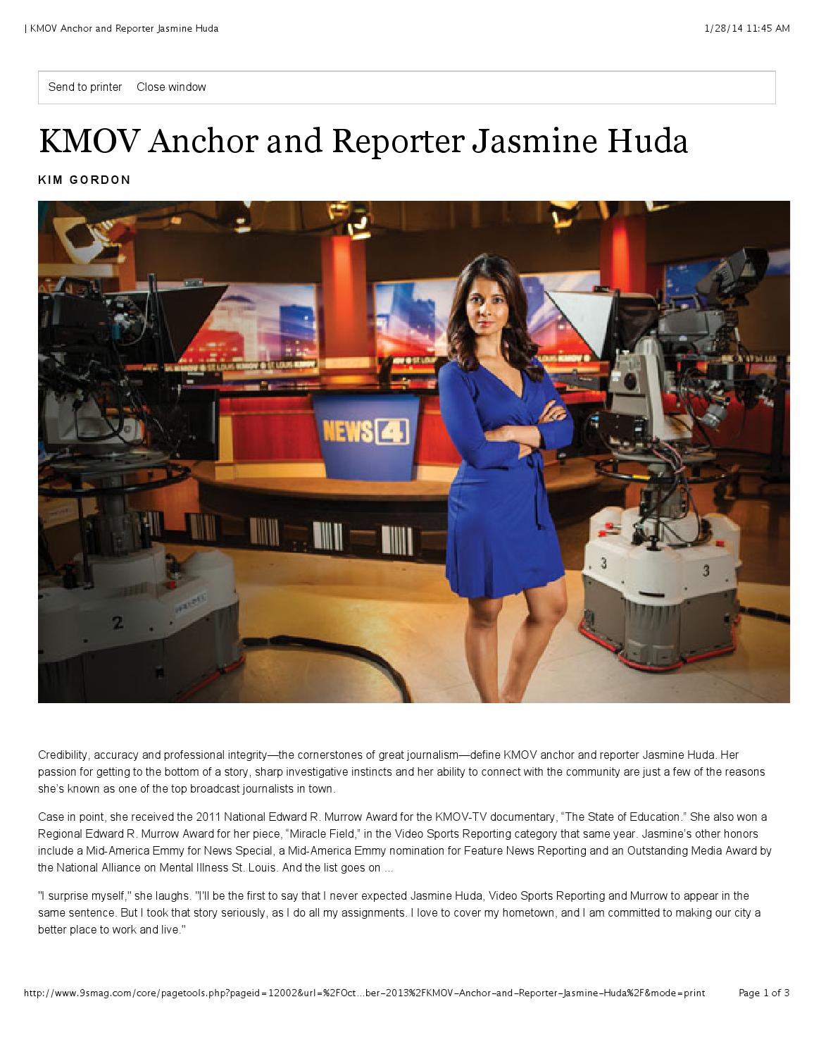 | Kmov Anchor and Reporter Jasmine Huda by Kim Gordon Apirion - Issuu