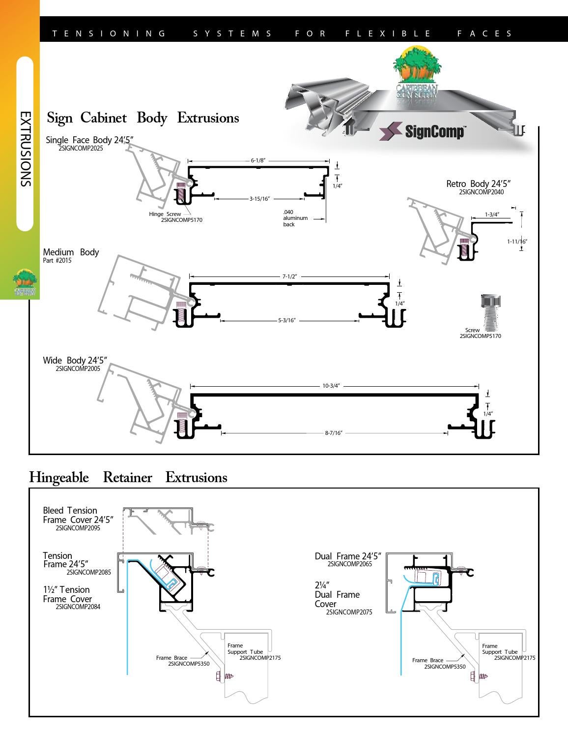 Aluminum extrusion by Caribbean Sign Supply - Issuu
