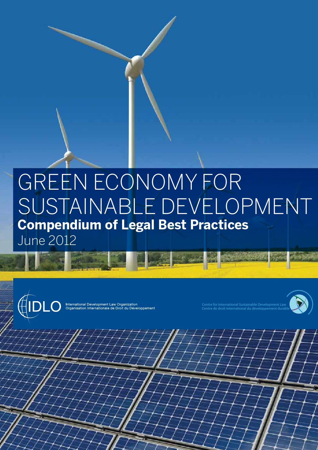 Green Economy for Sustainable Development: Compendium of Legal Best ...