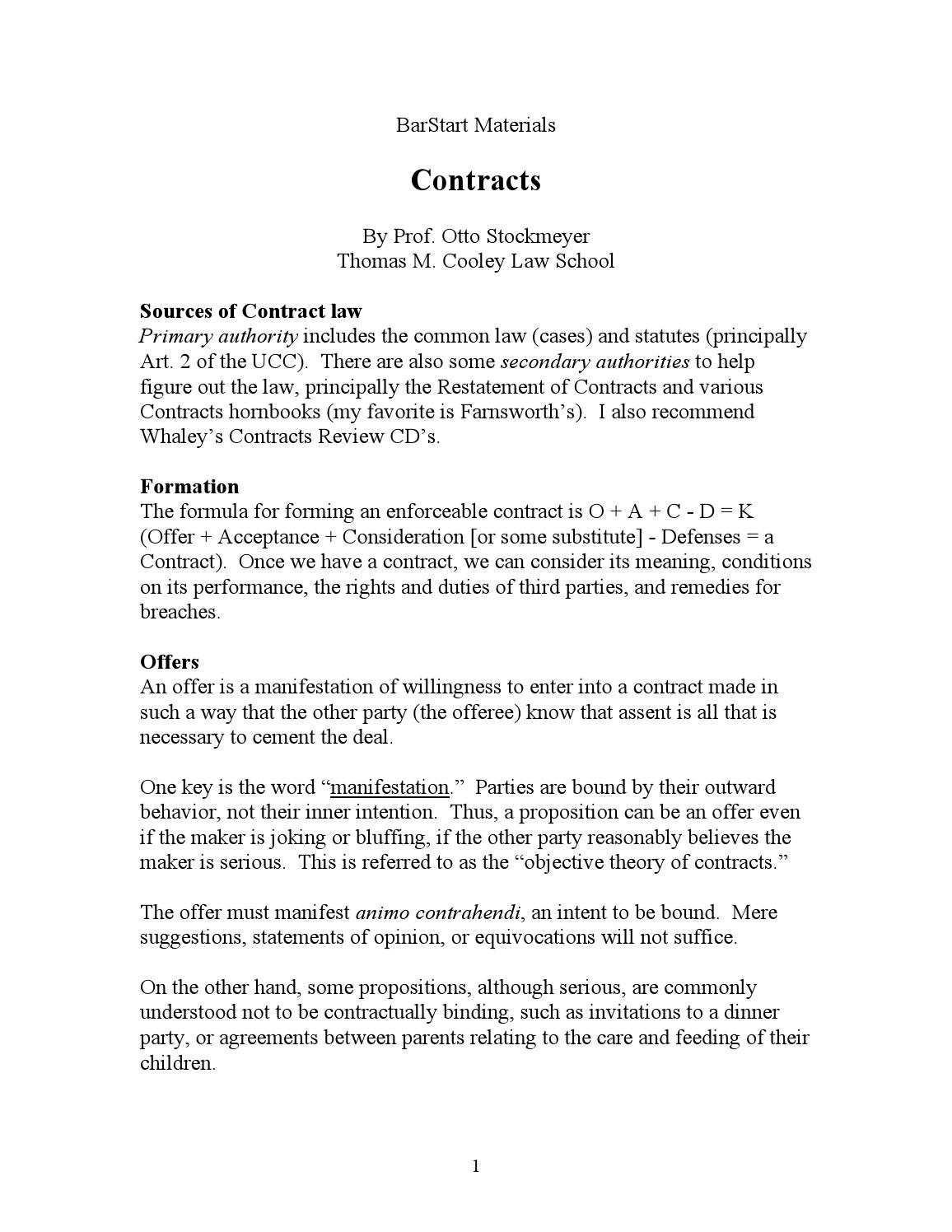Contracts Bar Review Lecture By Otto Stockmeyer Issuu contracts-bar-review-lecture-by-otto-stockmeyer-issuu
