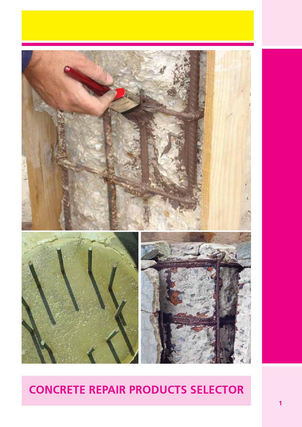 Concrete repair product selector by Weber - Issuu