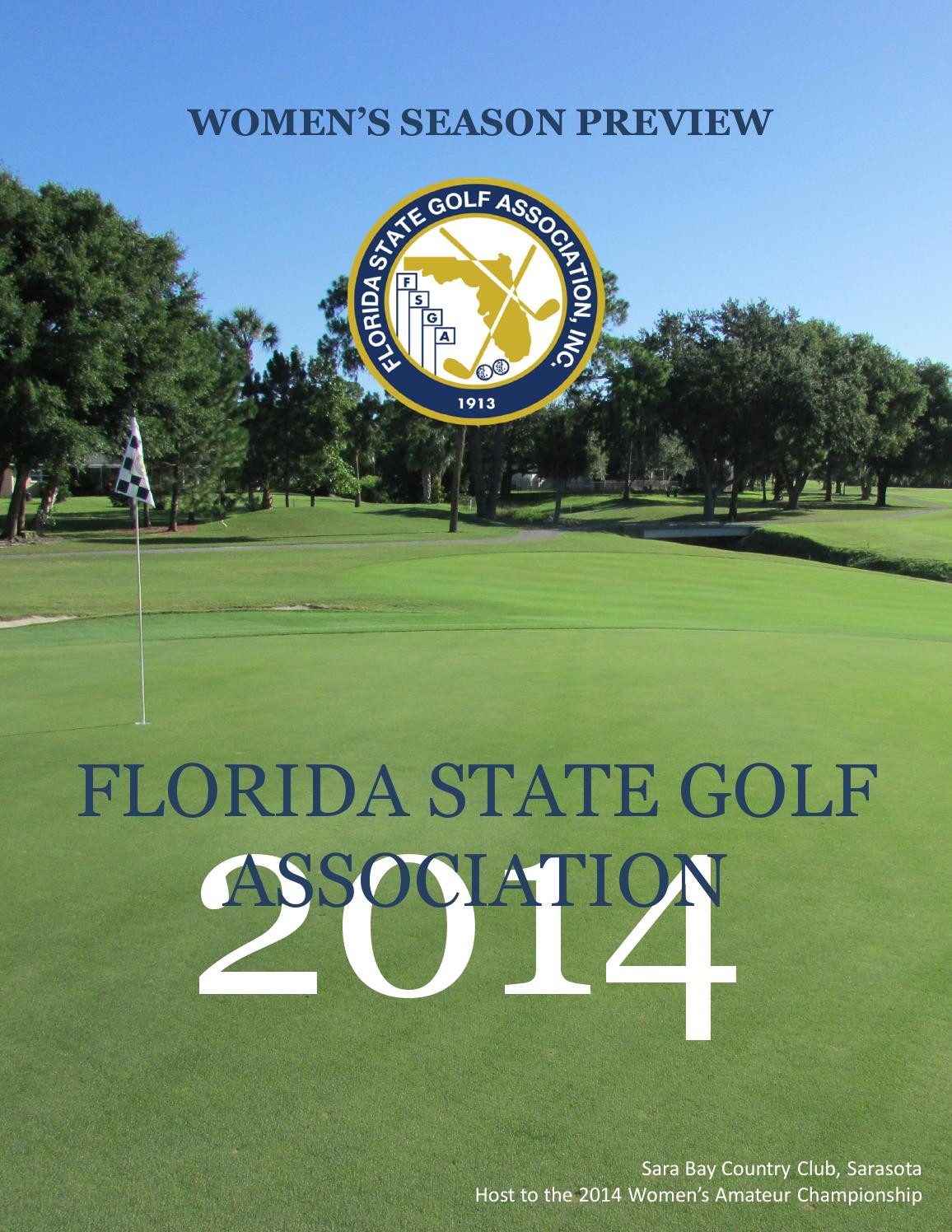 2014 Women's Season Preview by Florida State Golf Association - Issuu