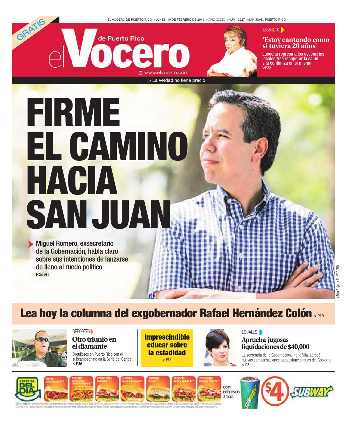 Edición 10 de Febrero 2014 by El Vocero de Puerto Rico - Issuu