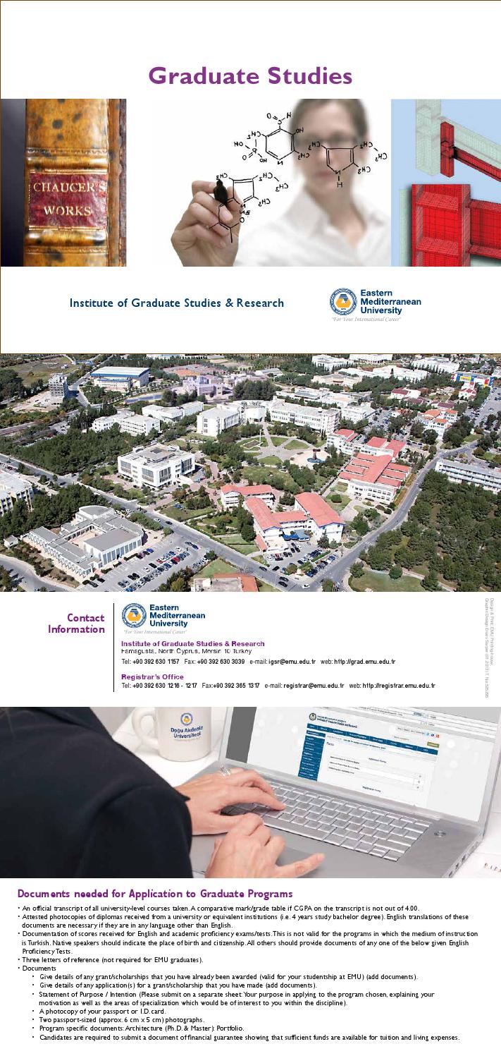 Institute of Graduate Studies and Research (2013-14) by Eastern ...