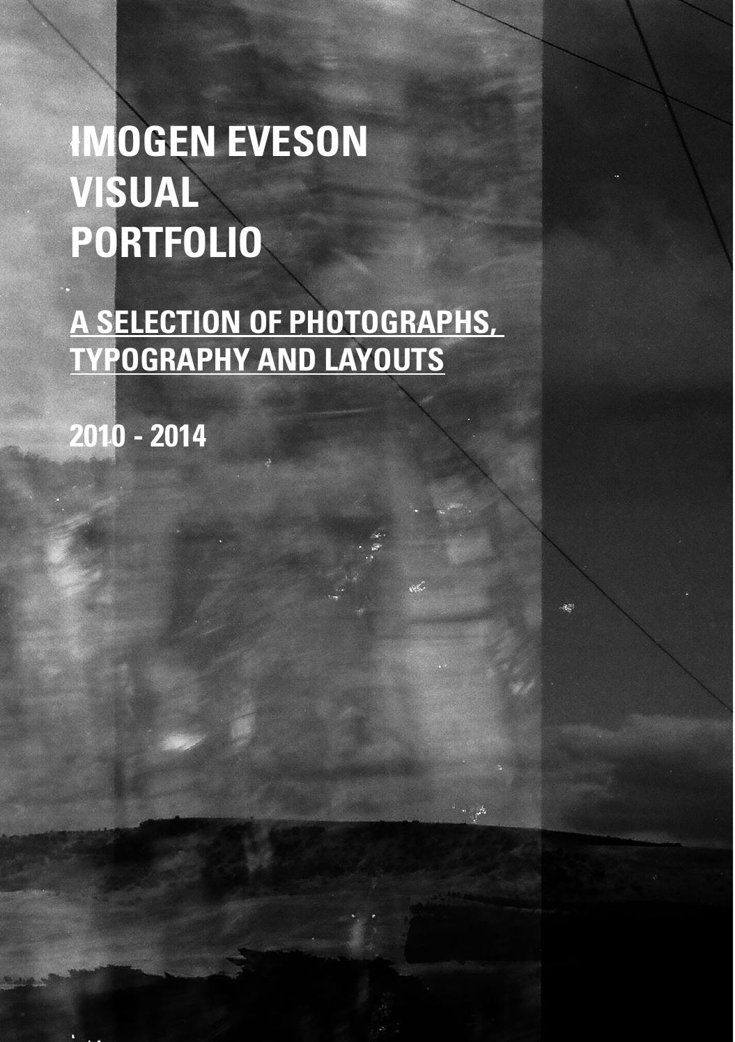 Visual Portfolio by Imogen Eveson - Issuu
