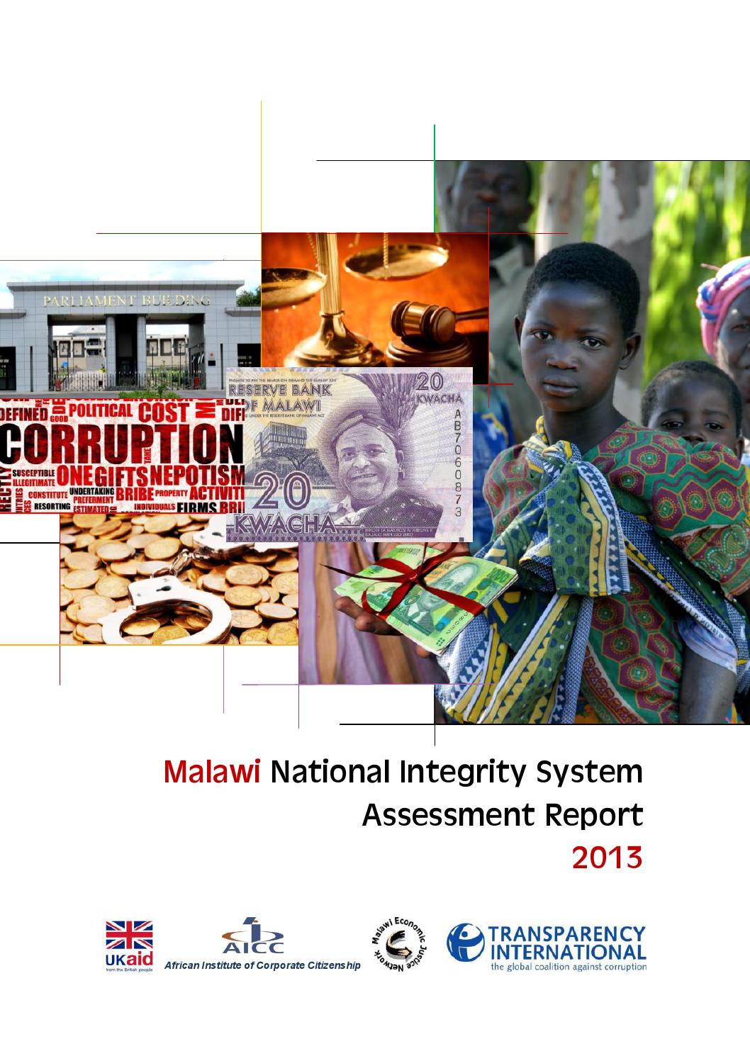 Malawi National Integrity System Assessment 2013 by Transparency ...