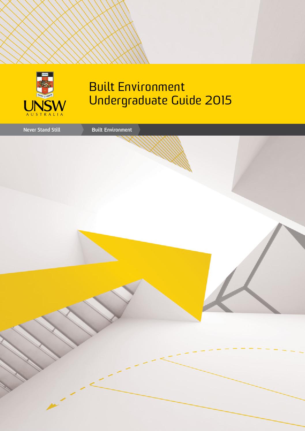 Undergraduate Guide 2015 by UNSW Built Environment - Issuu