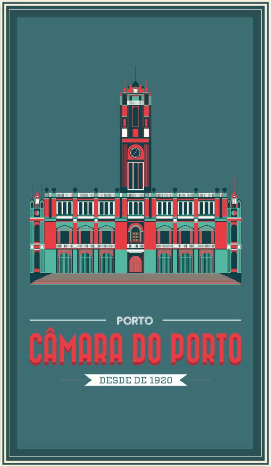 Postal Câmara do Porto / Postcard City Hall by Portal de Turismo do ...
