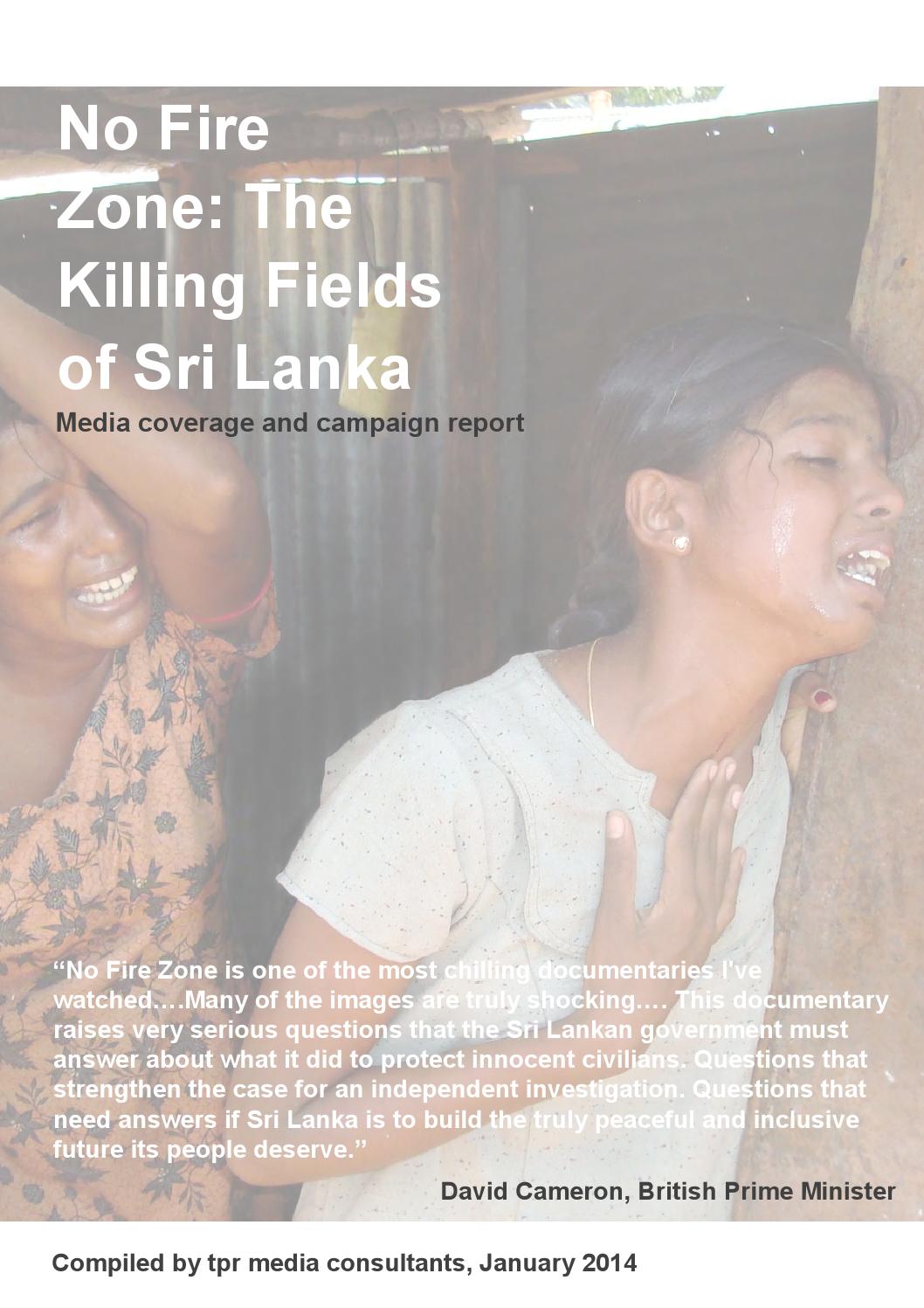 No Fire Zone: Media Coverage and Campaign Report by tpr media ...