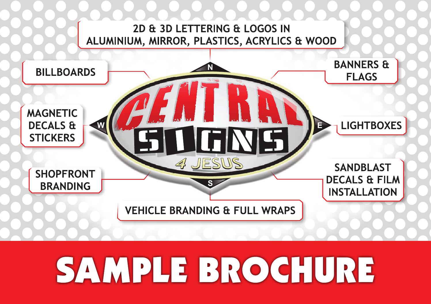 Central signs sample brochure by Stephen Vorster - Issuu