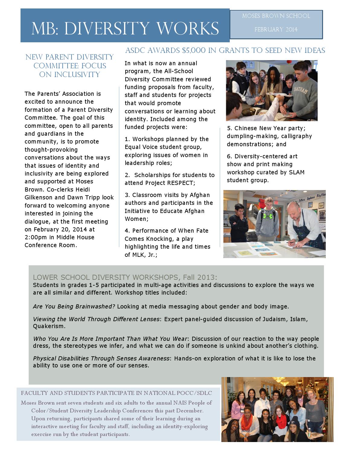 MB Diversity Newsletter by Moses Brown School - Issuu