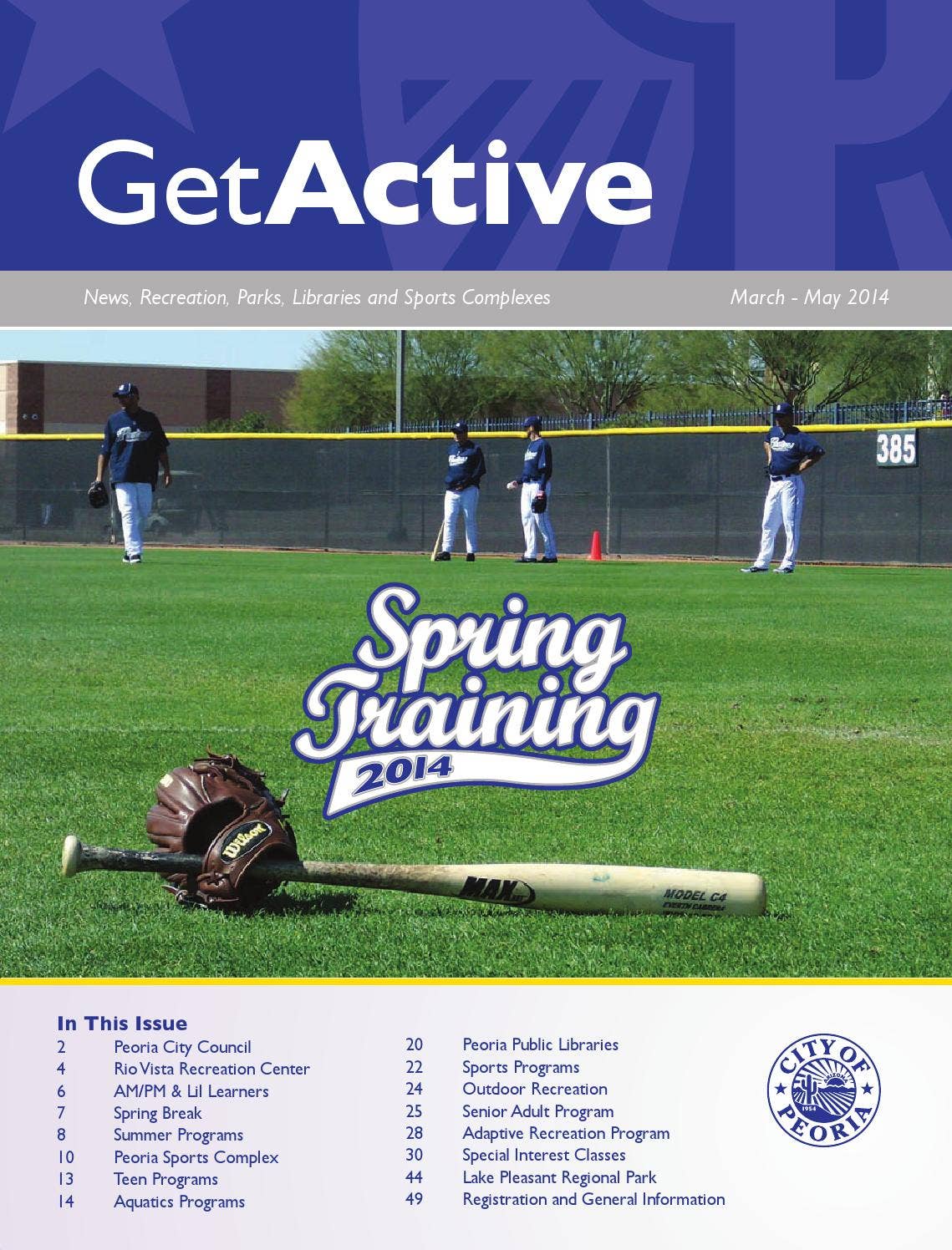 Peoria Spring Get Active Brochure by City of Peoria - Issuu