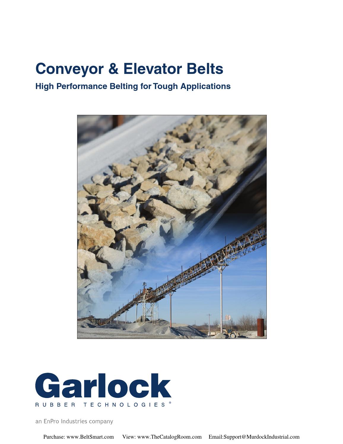 Garlock rubber technologies conveyor elevator belt catalog pdf by ...