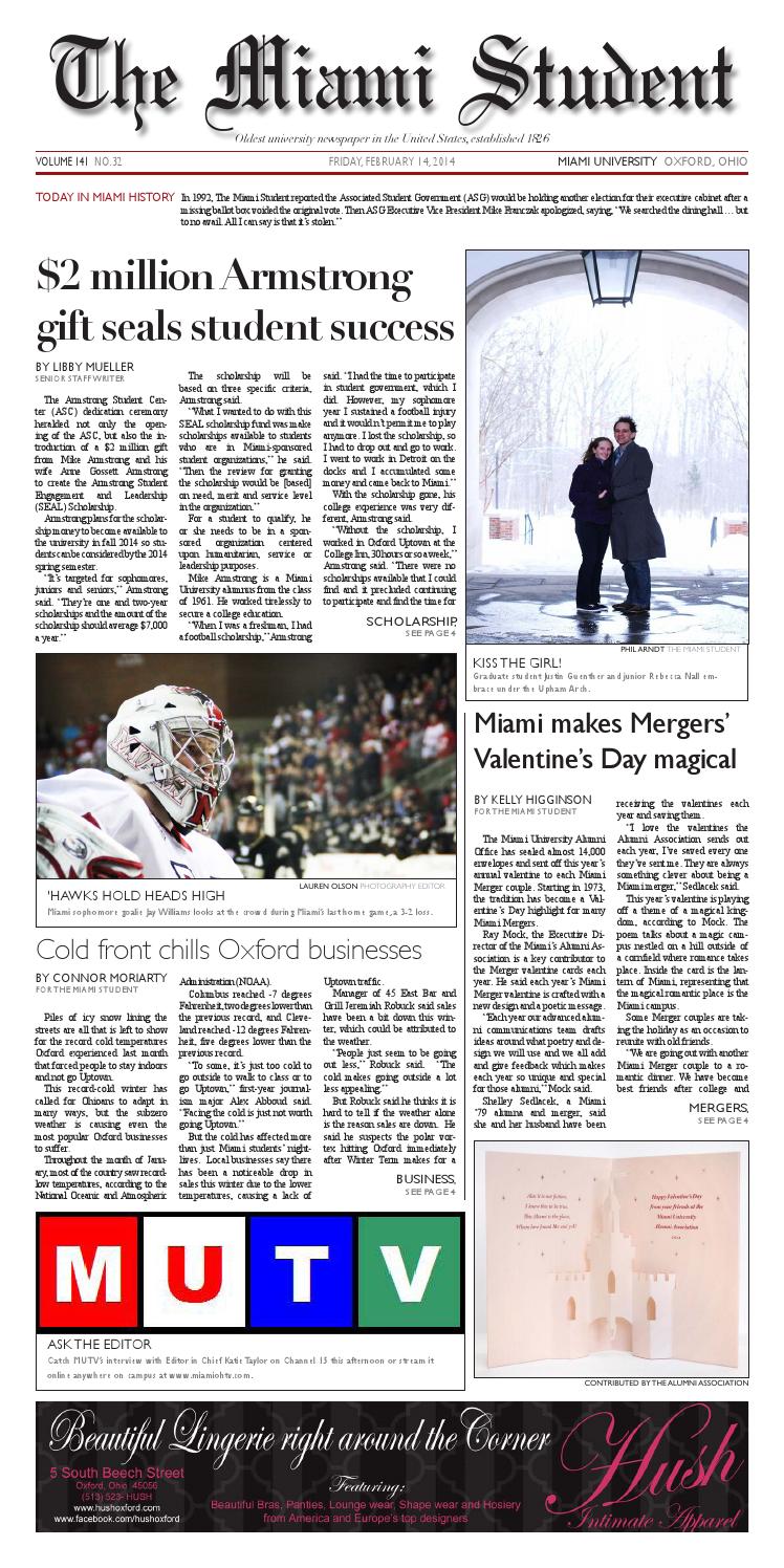 February 14, 2014 | The Miami Student by The Miami Student - Issuu