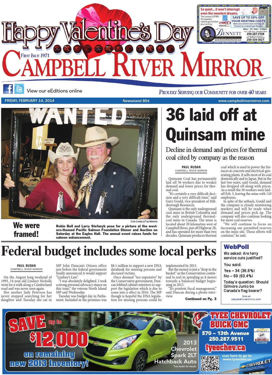Campbell River Mirror, February 14, 2014 by Black Press Media Group - Issuu