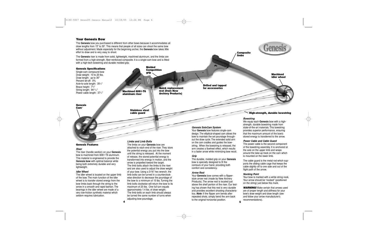 Genesis Bow Owners Manual by Mathews Inc - Issuu