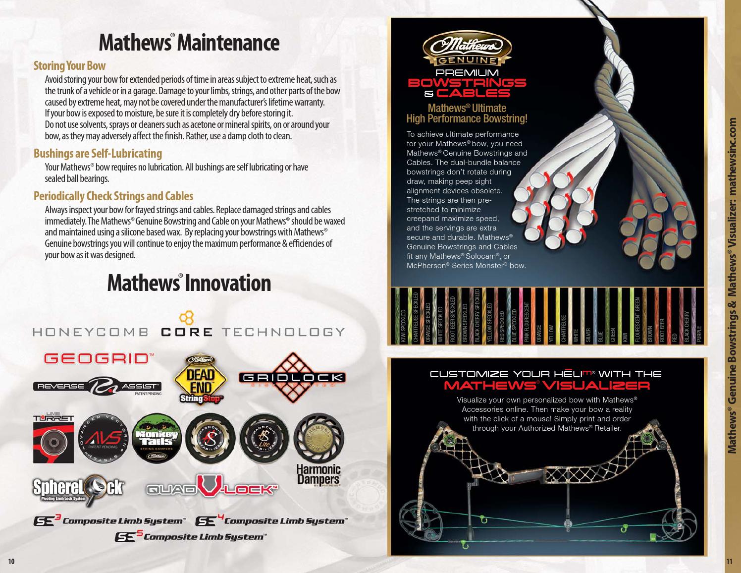 2012-2013 Mathews Owners Manual by Mathews Inc - Issuu