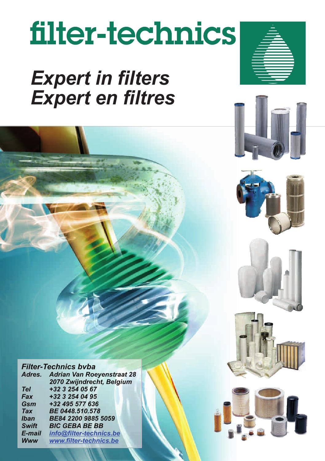 Brochure Filter-Technics by Filter-Technics - Issuu