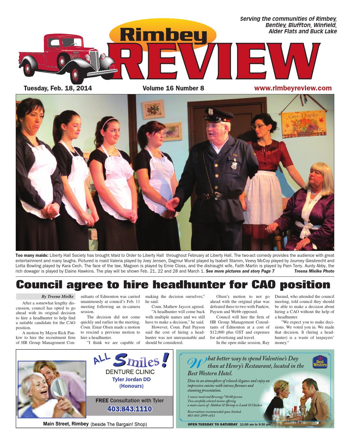 Rimbey Review, February 18, 2014 by Black Press Media Group - Issuu