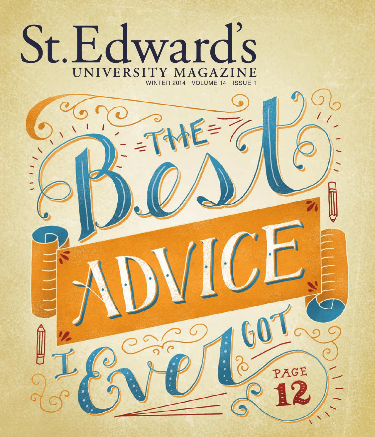 St. Edward's University Magazine Winter 2014 by St. Edward's University ...