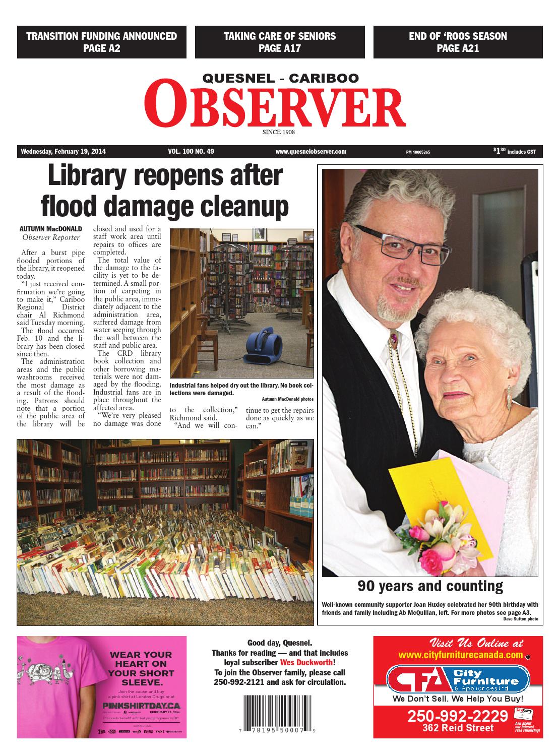 Quesnel Cariboo Observer, February 19, 2014 by Black Press Media Group ...